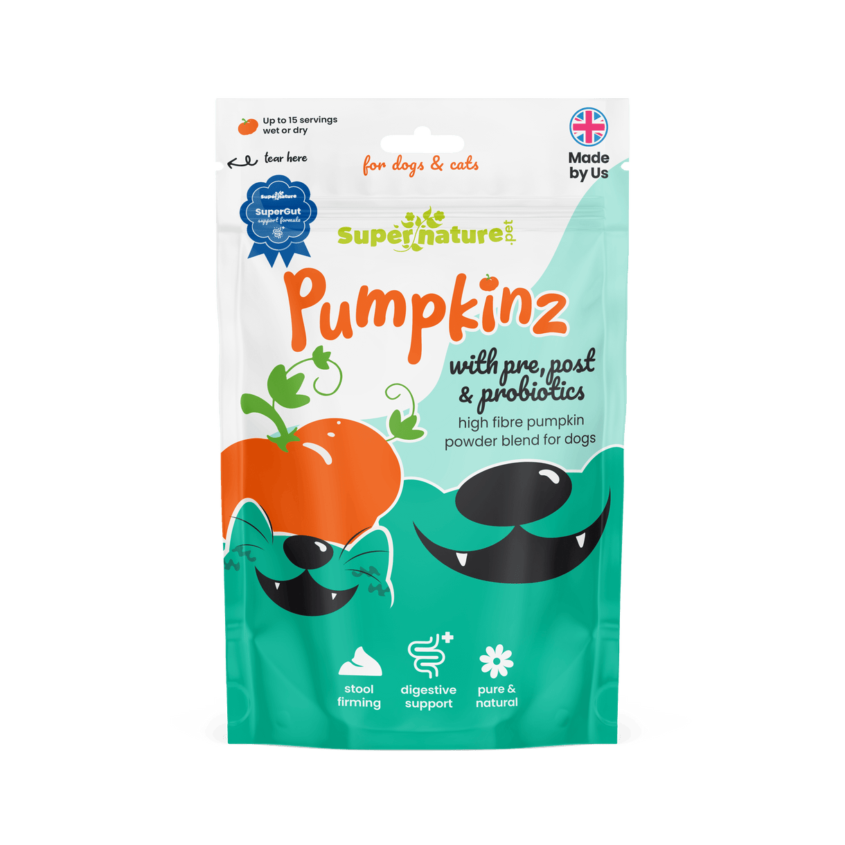 Supernature Pumpkin Powder with Pre, Post & Probiotics – Natures Grub