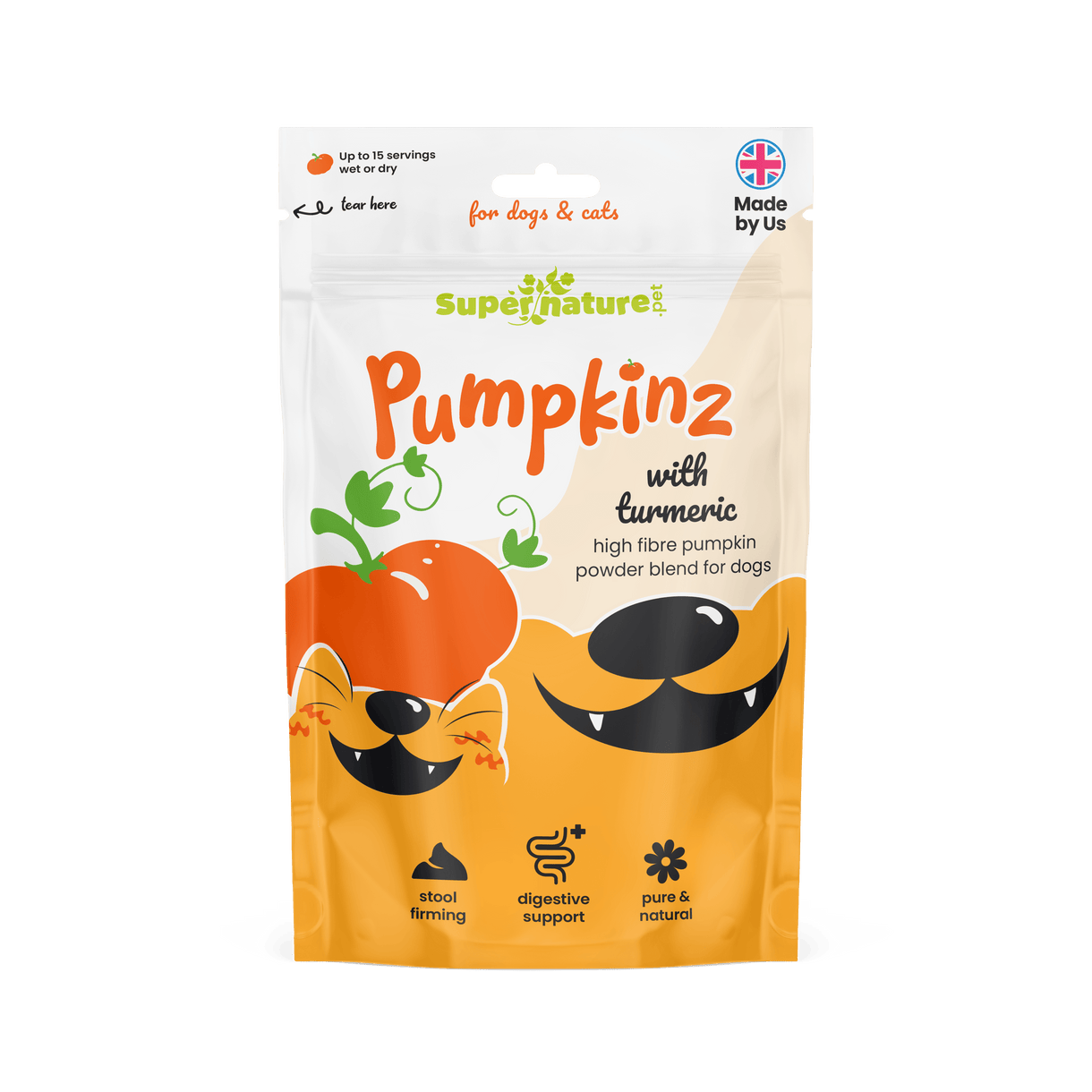 Supernature Pumpkinz Dried Pumpkin Powder with Turmeric – Natures Grub