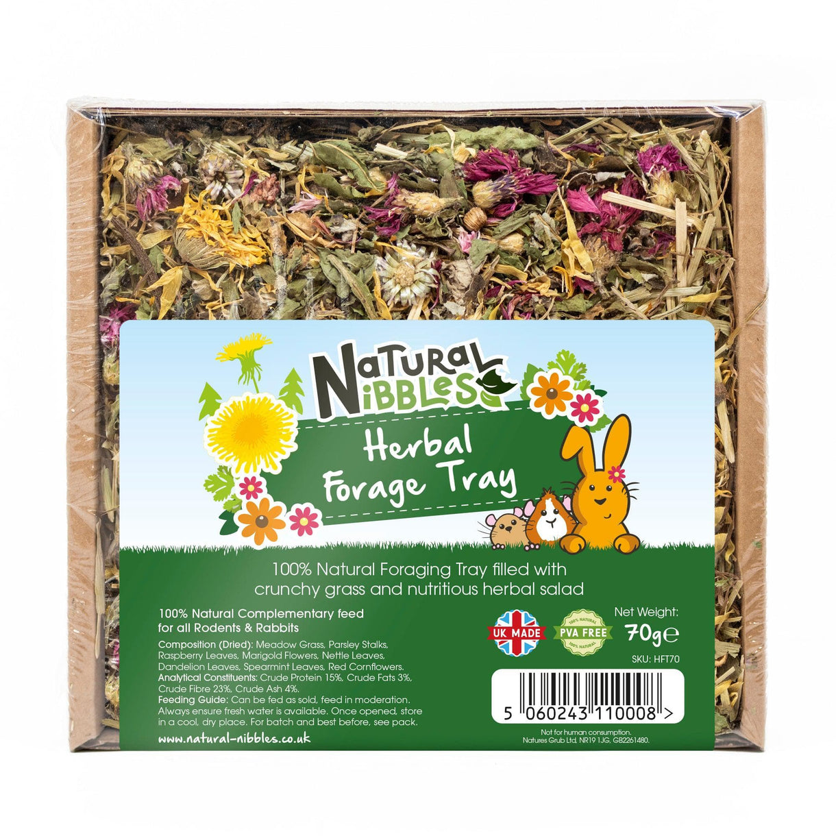 Natural Nibbles Dandelion Forage Tray | Forage for Rabbits – Natures Grub